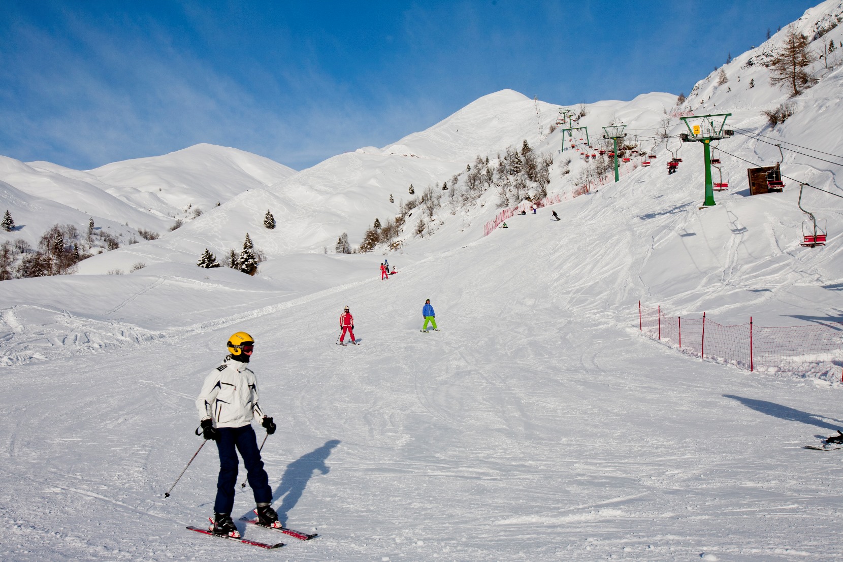 Sciare a Valbondione località Lizzola in alta ValSeriana